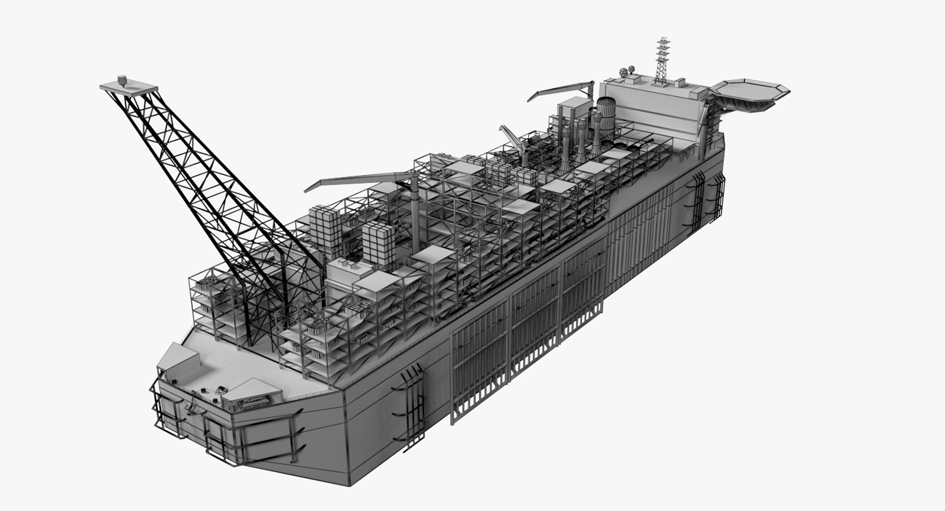 Production Fpso 3d Max