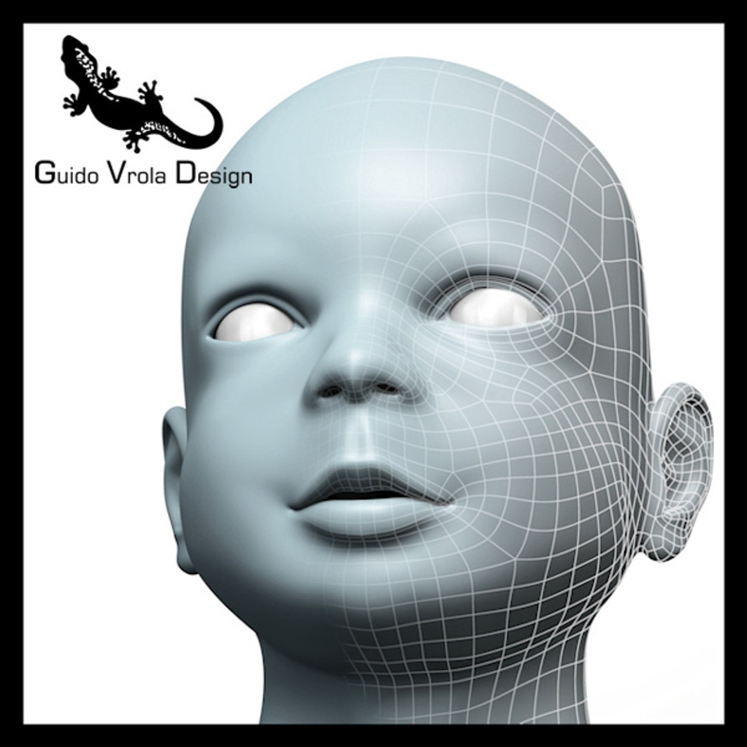 3d Model Baby Head