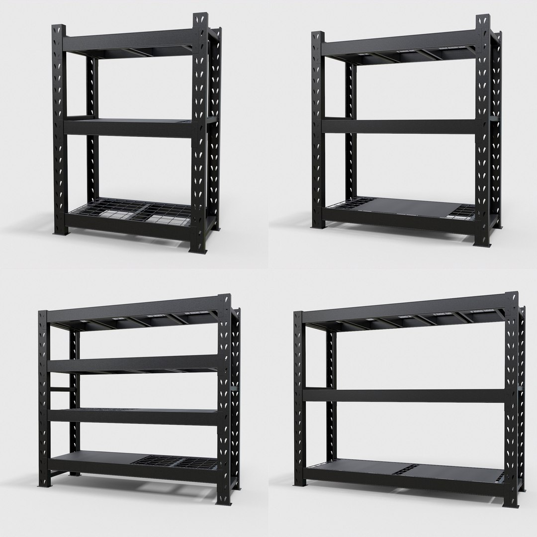 1 Ultra Heavy Duty Racks 4 in 1 Pack 3D model - TurboSquid 2054705