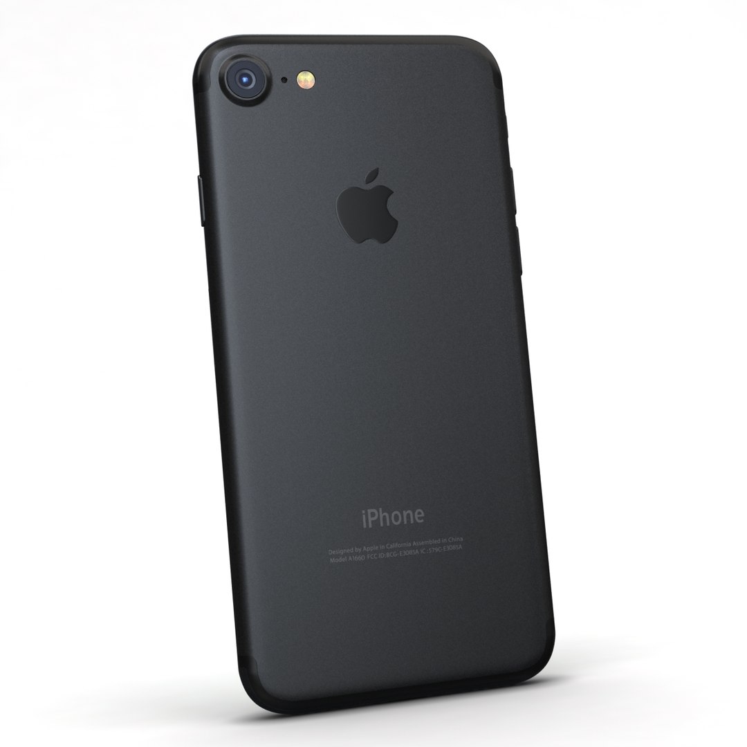 3d Apple Iphone 7 Black