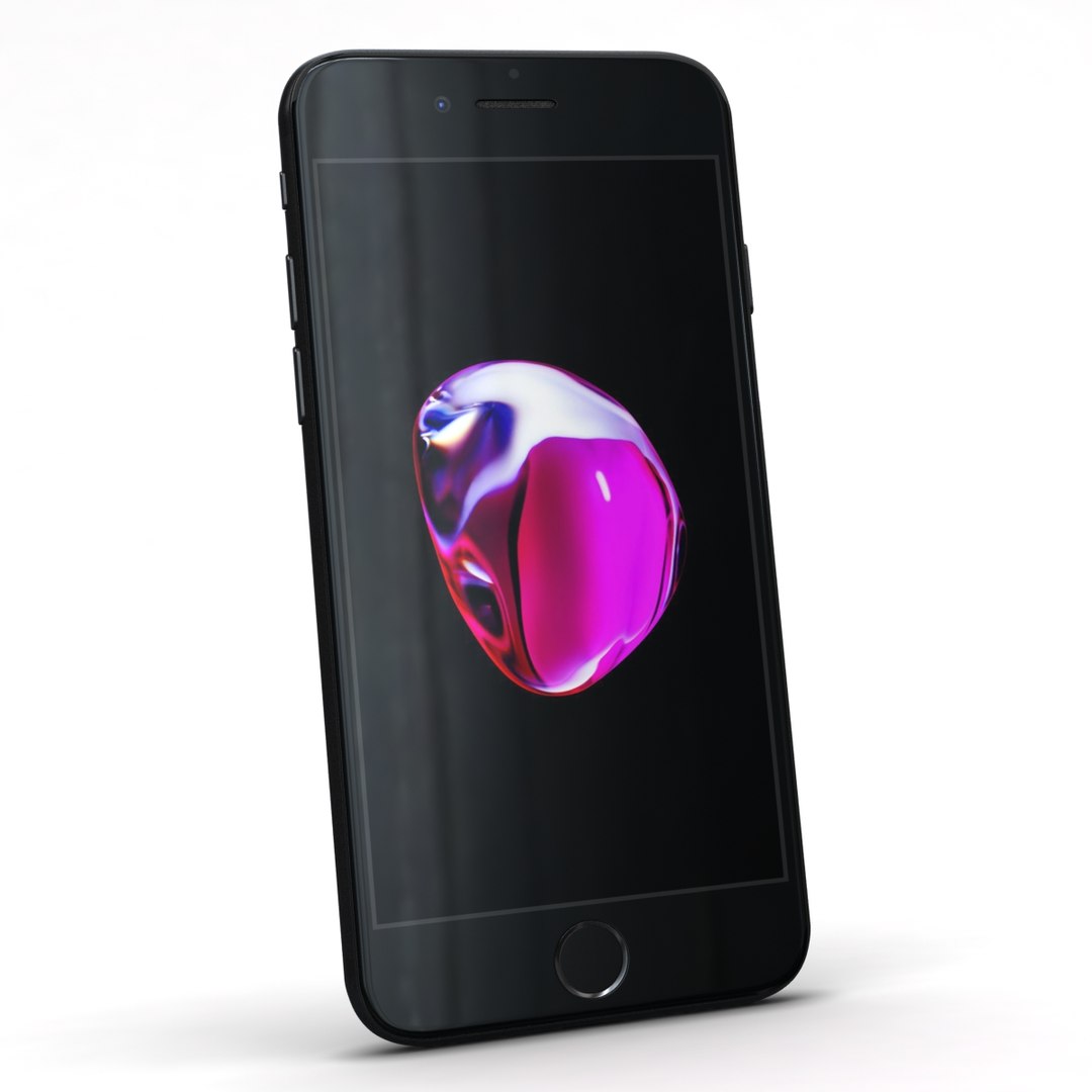 3d Apple Iphone 7 Black