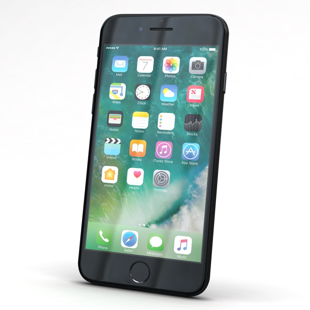 3d Apple Iphone 7 Black