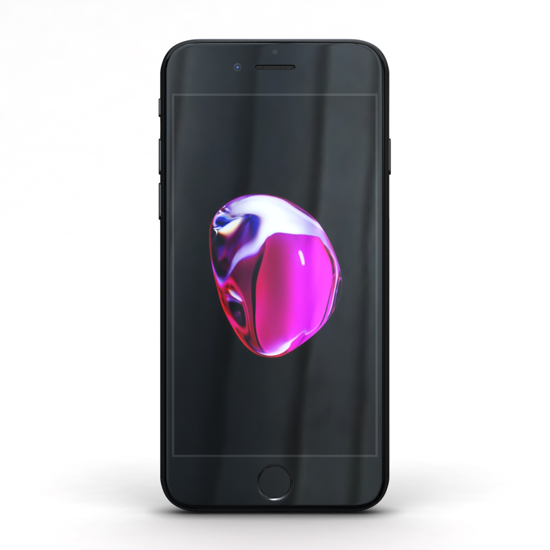 3d Apple Iphone 7 Black