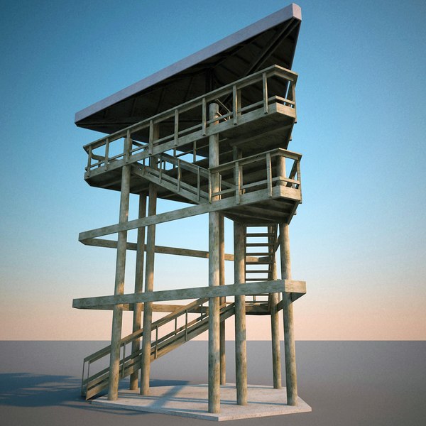 3d model guard towers