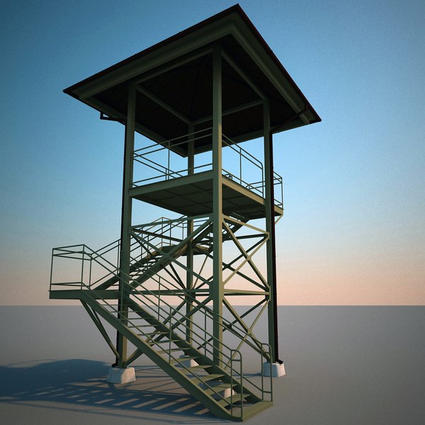 3d model guard towers