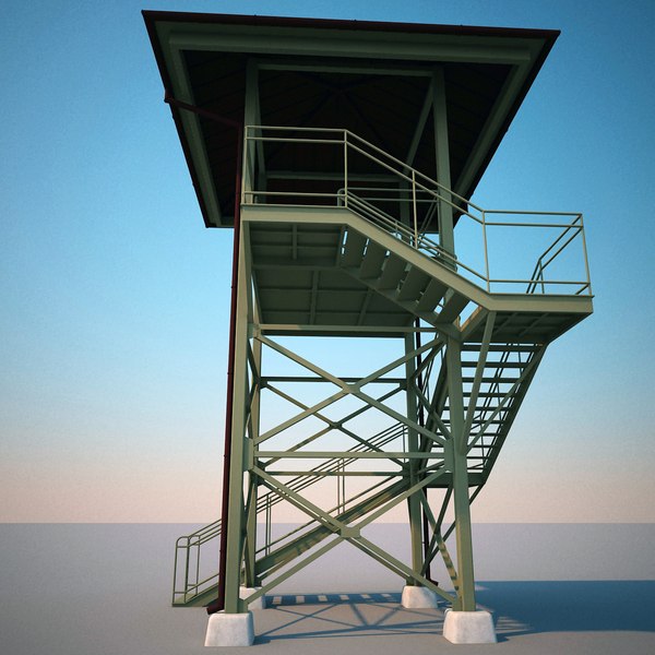 3d model guard towers