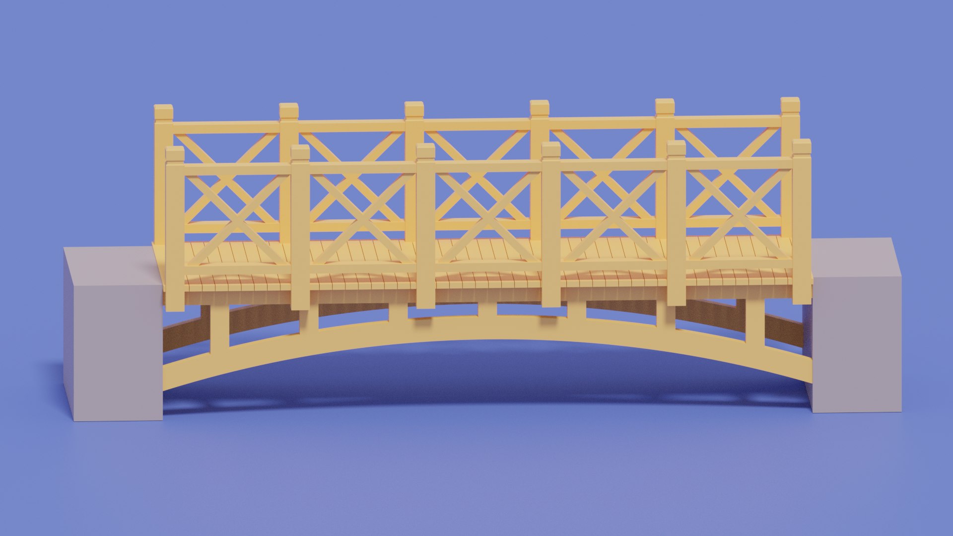 Cartoon Wooden Bridge 3D Model - TurboSquid 2340574