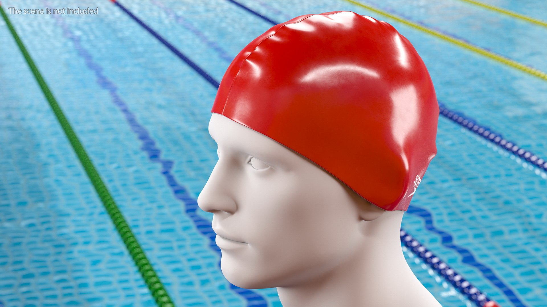 3D Speedo Red Silicone Swimming Model - TurboSquid 1630858