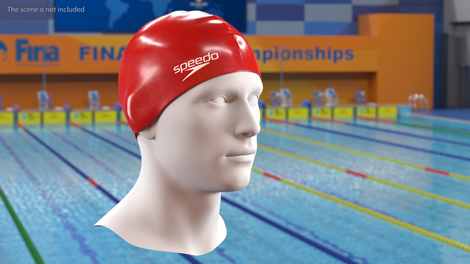 3D Speedo Red Silicone Swimming Model - TurboSquid 1630858