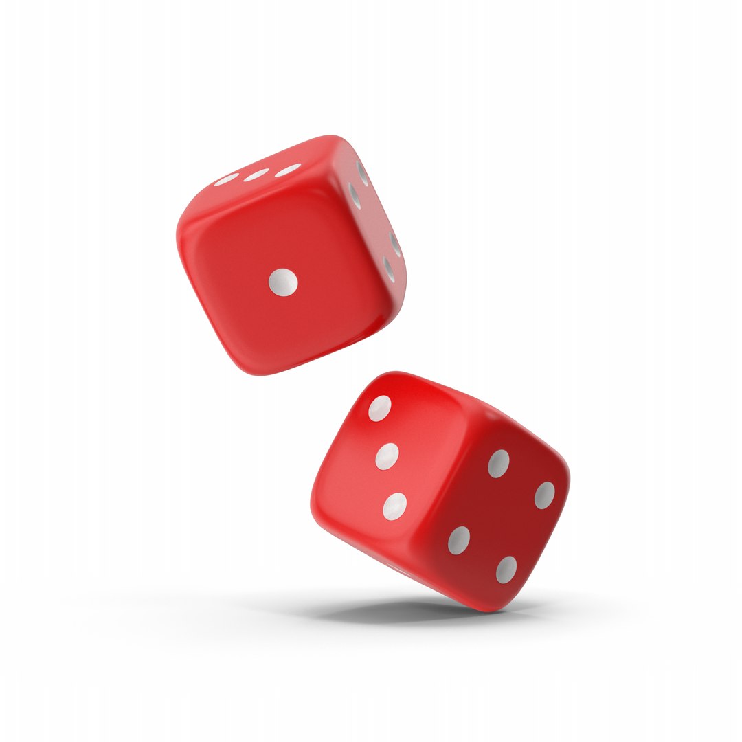 3D Red Falling Dices - TurboSquid 2147851