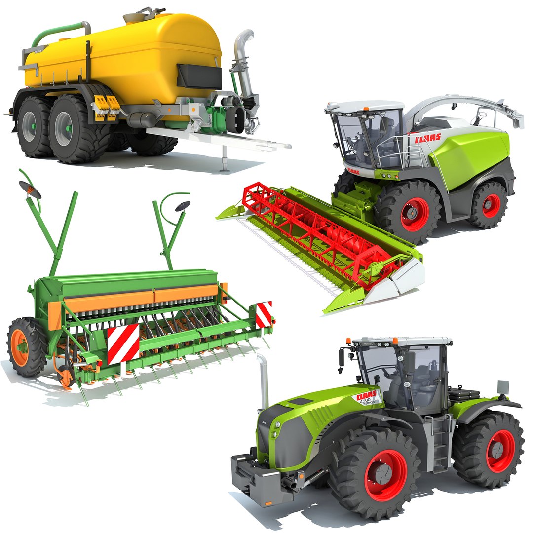 Claas Farm Equipment Collection model - TurboSquid 1868006