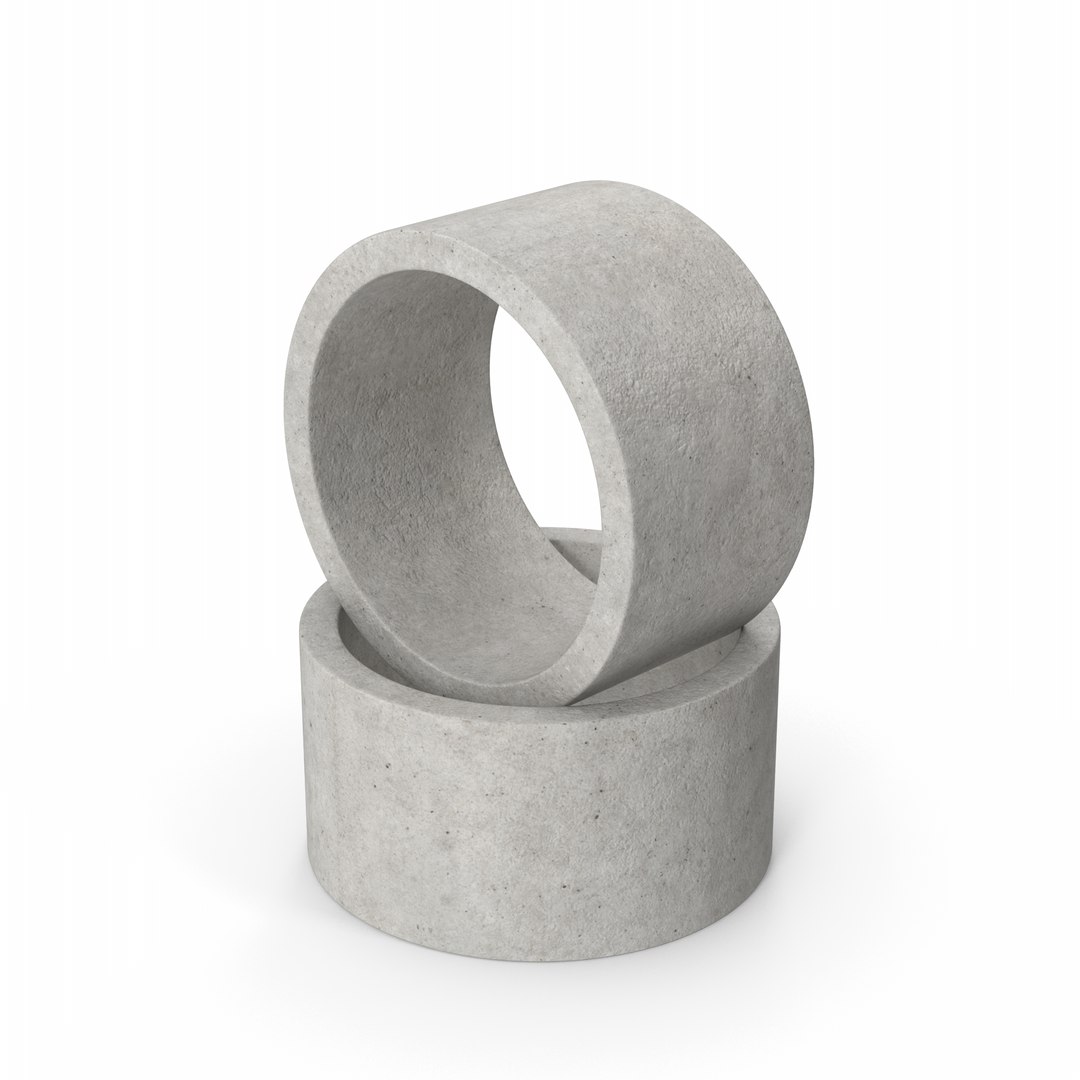 3D Concrete Rings Model - TurboSquid 2070872
