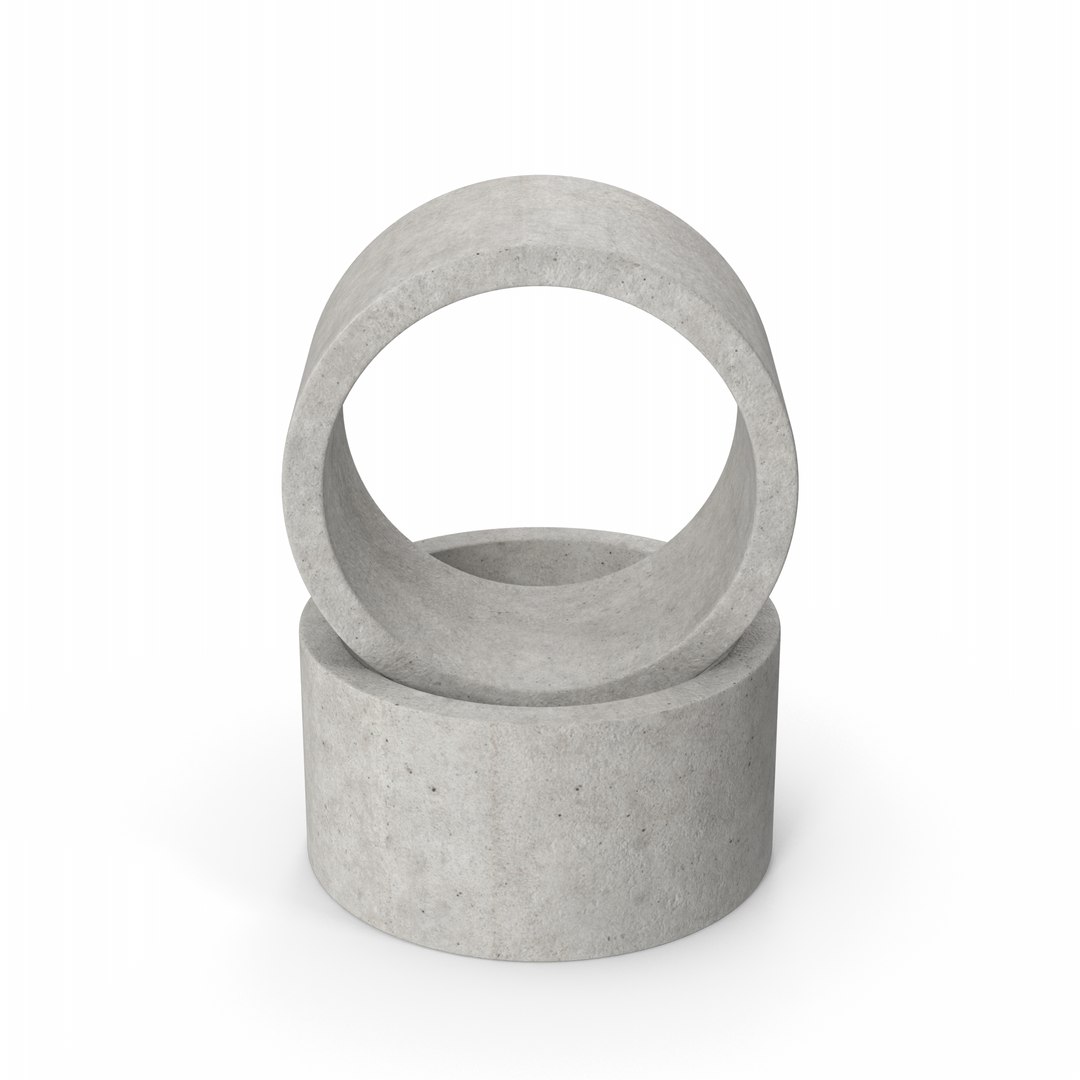 3D Concrete Rings Model - TurboSquid 2070872