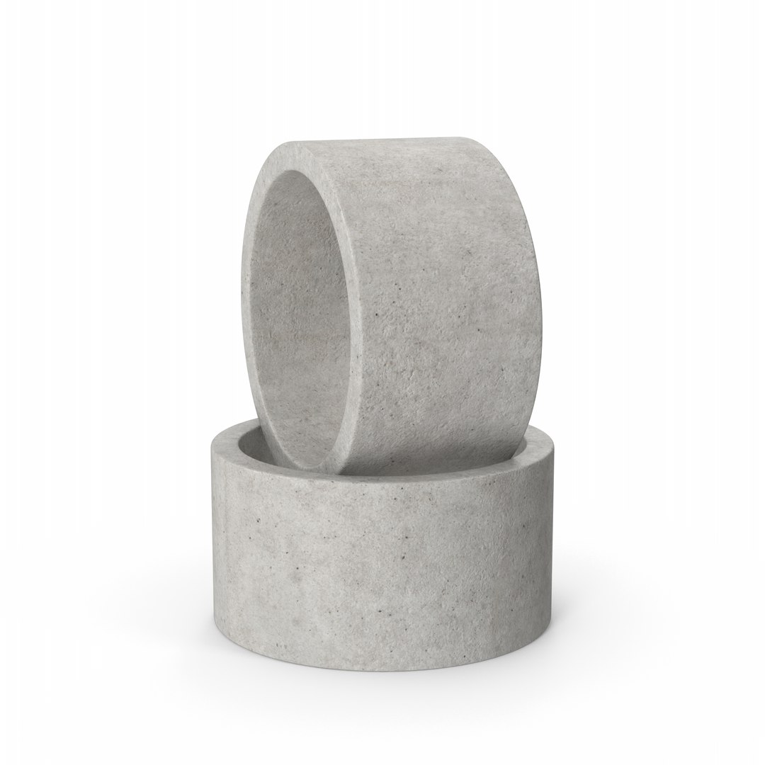 3D Concrete Rings Model - TurboSquid 2070872