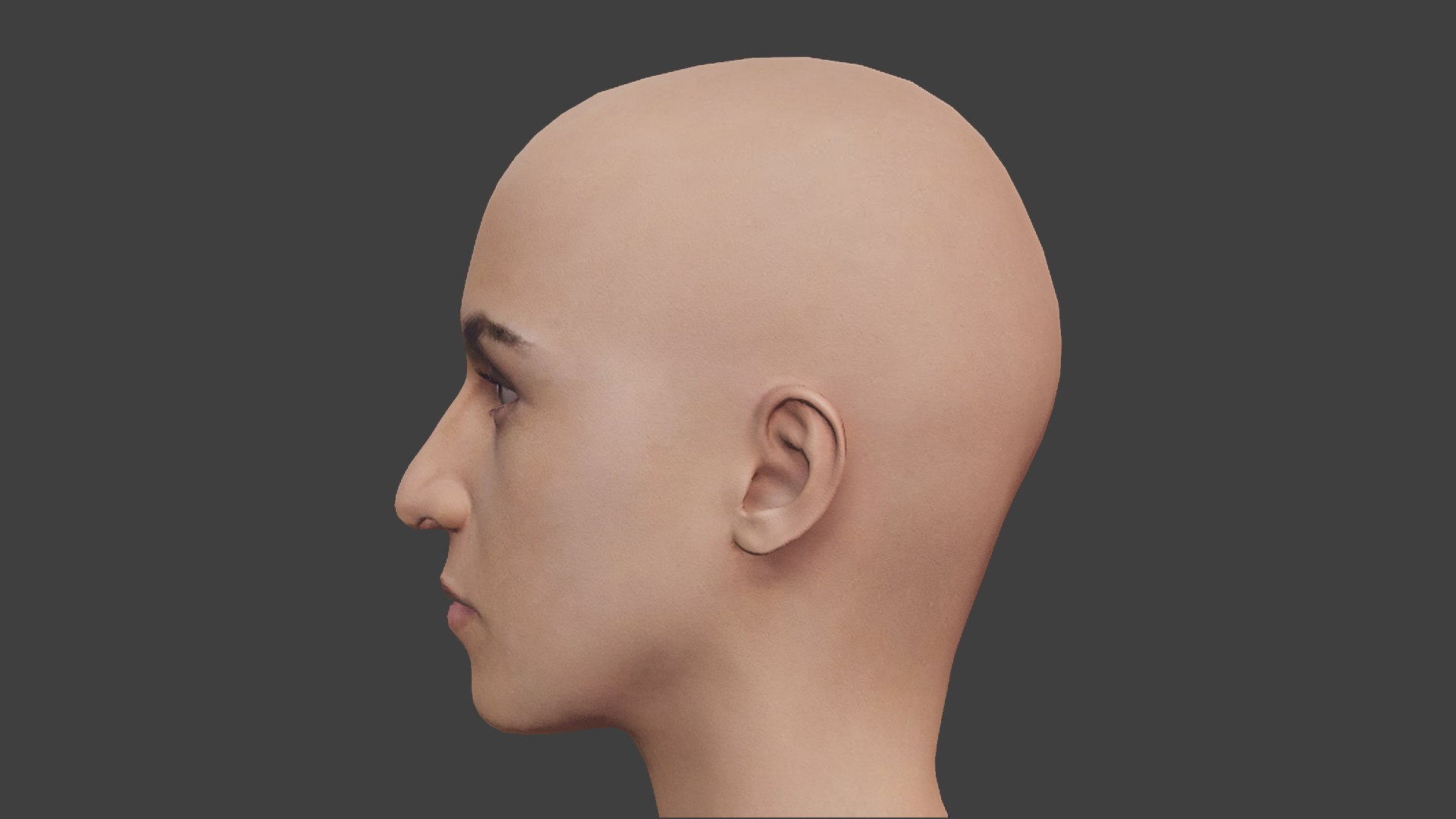 3D Mia Khalifa Head 3D - No Hair - Mid Poly 3D - Good For The Game ...