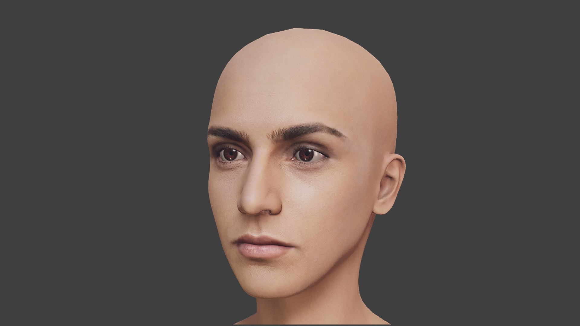 3D Mia Khalifa Head 3D - No Hair - Mid Poly 3D - Good For The Game ...