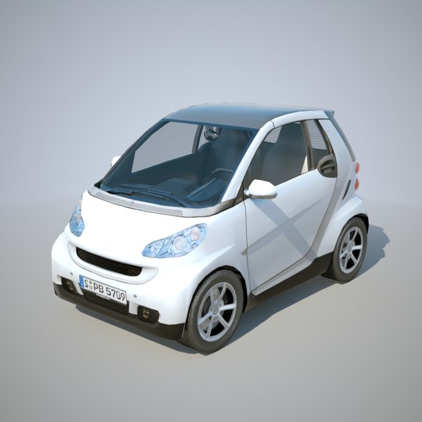 2014 smart fortwo 3d obj