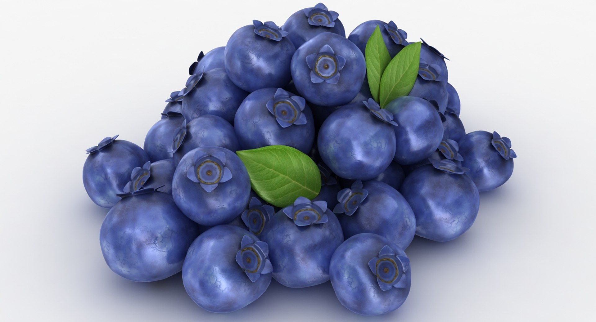 3D Realistic Blueberries Pose 2 - TurboSquid 1193473