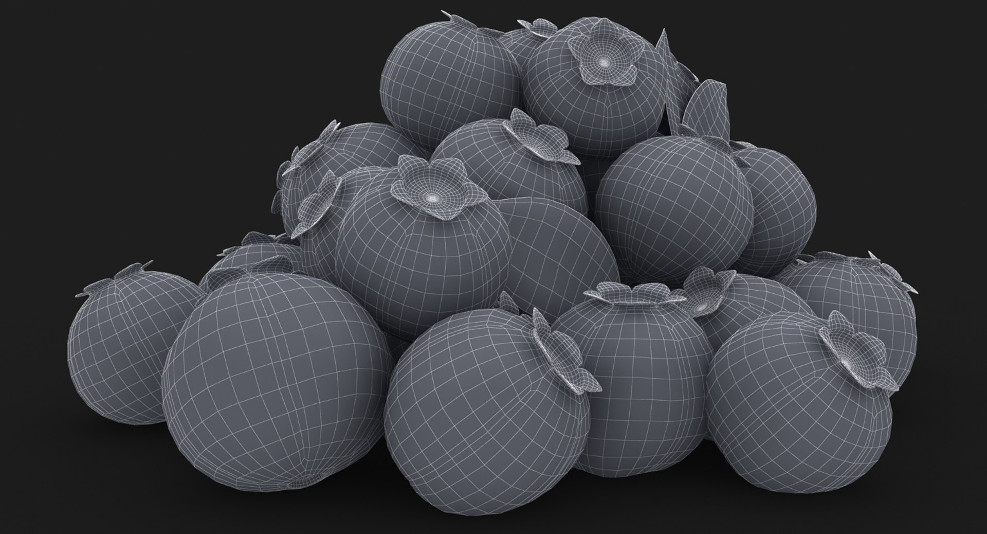 3D Realistic Blueberries Pose 2 - TurboSquid 1193473