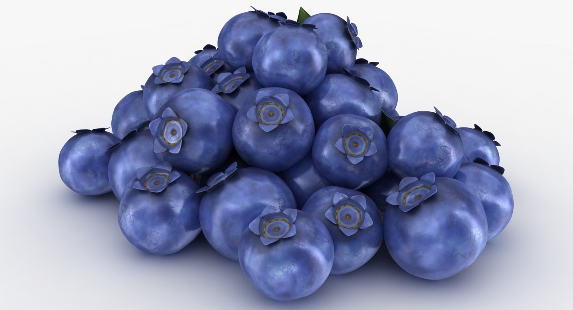 3D Realistic Blueberries Pose 2 - TurboSquid 1193473