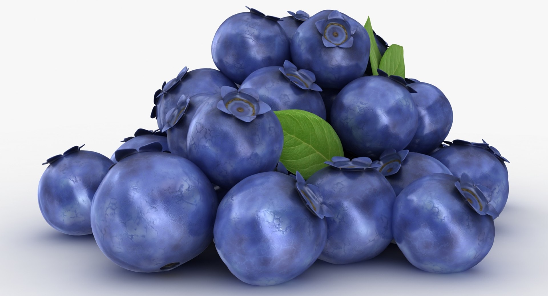 3D Realistic Blueberries Pose 2 - TurboSquid 1193473