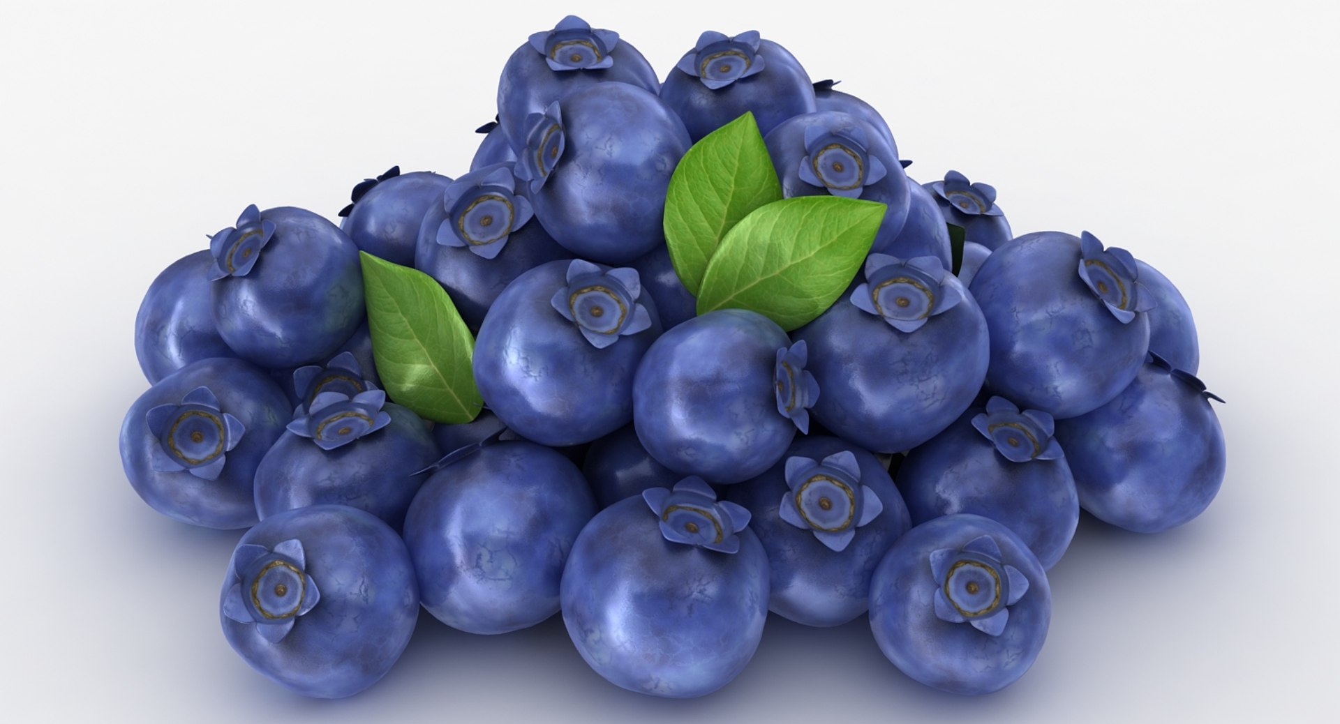 3D Realistic Blueberries Pose 2 - TurboSquid 1193473