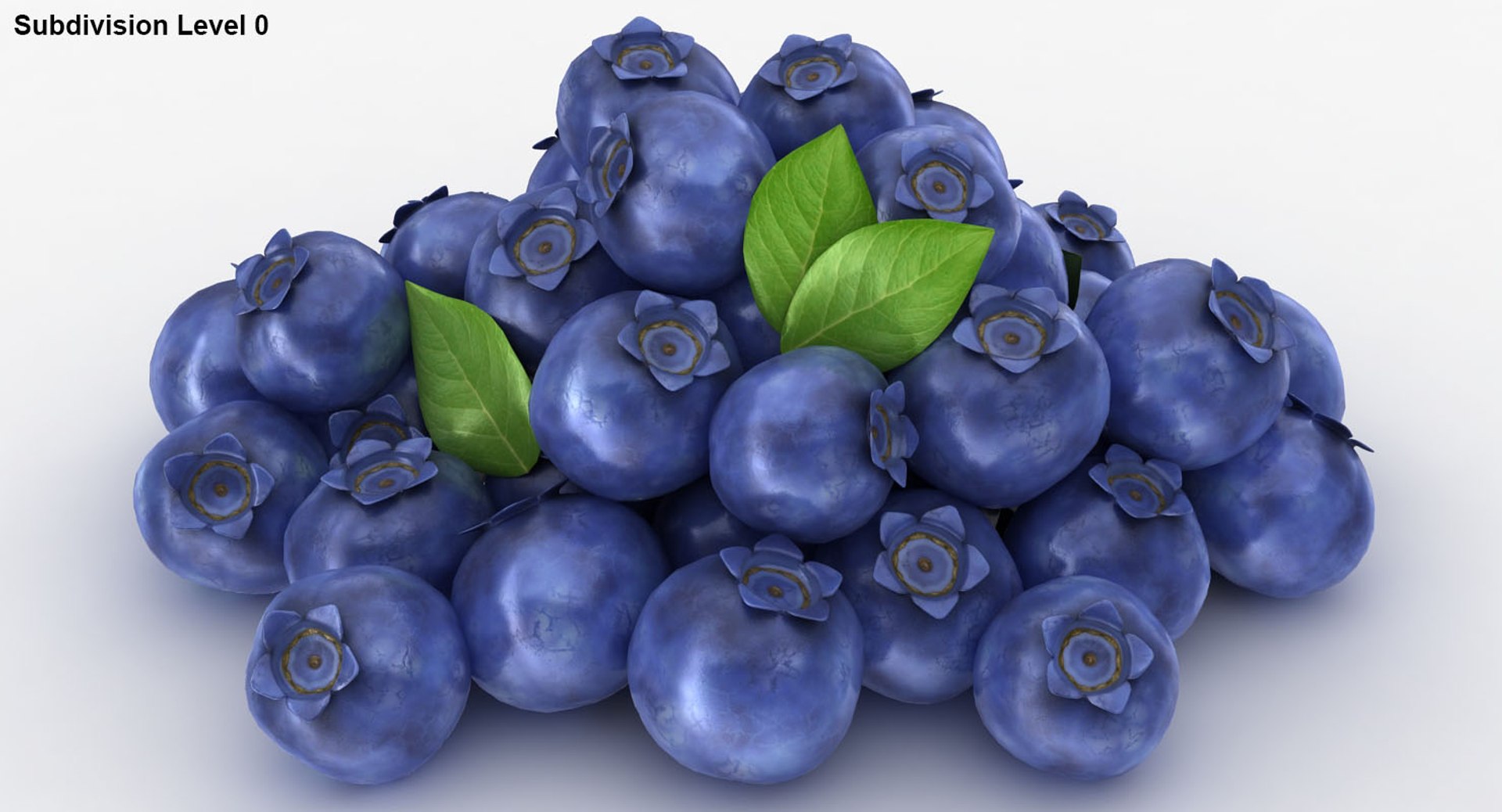 3D Realistic Blueberries Pose 2 - TurboSquid 1193473