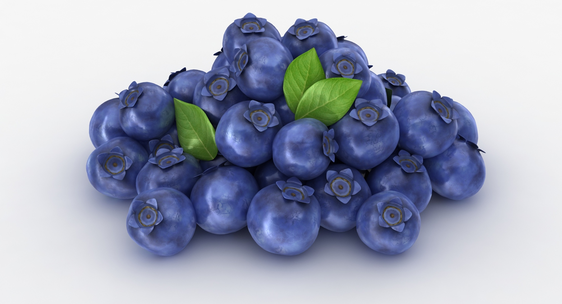 3D Realistic Blueberries Pose 2 - TurboSquid 1193473