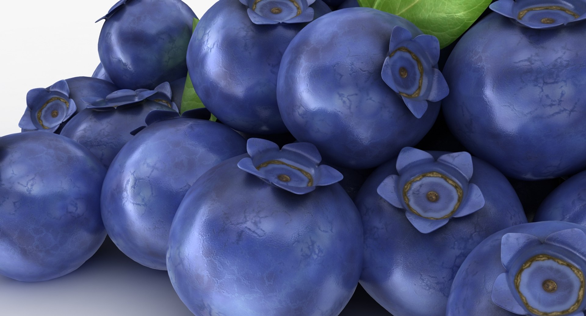 3D Realistic Blueberries Pose 2 - TurboSquid 1193473