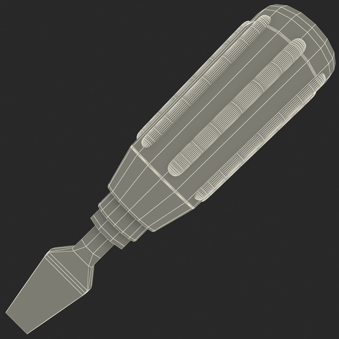 3d Model Toy Screwdriver