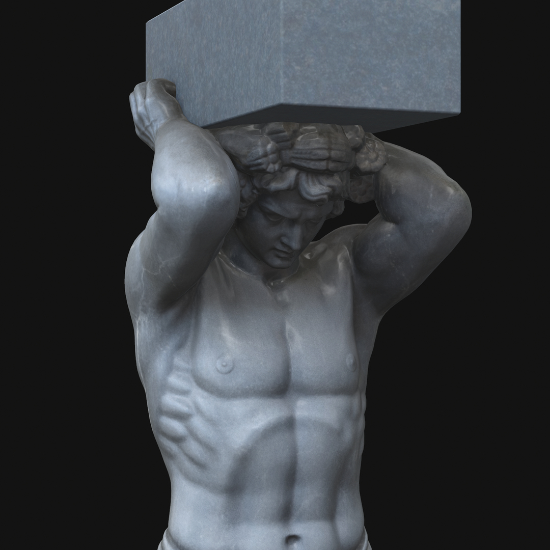 3D Statue Atlant Model - TurboSquid 1239391
