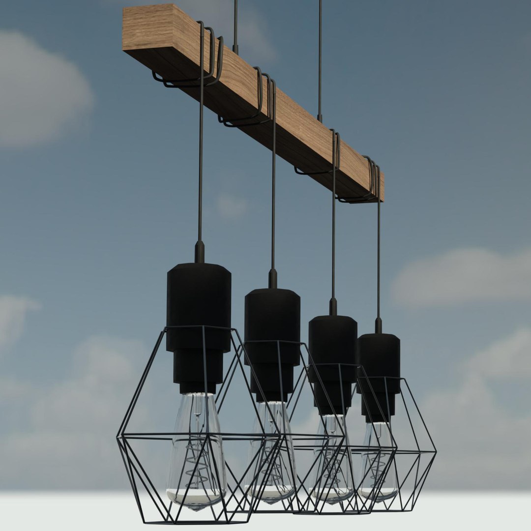 3D EGLO TOWNSHEND 5 Pendant Light - TurboSquid 1784494