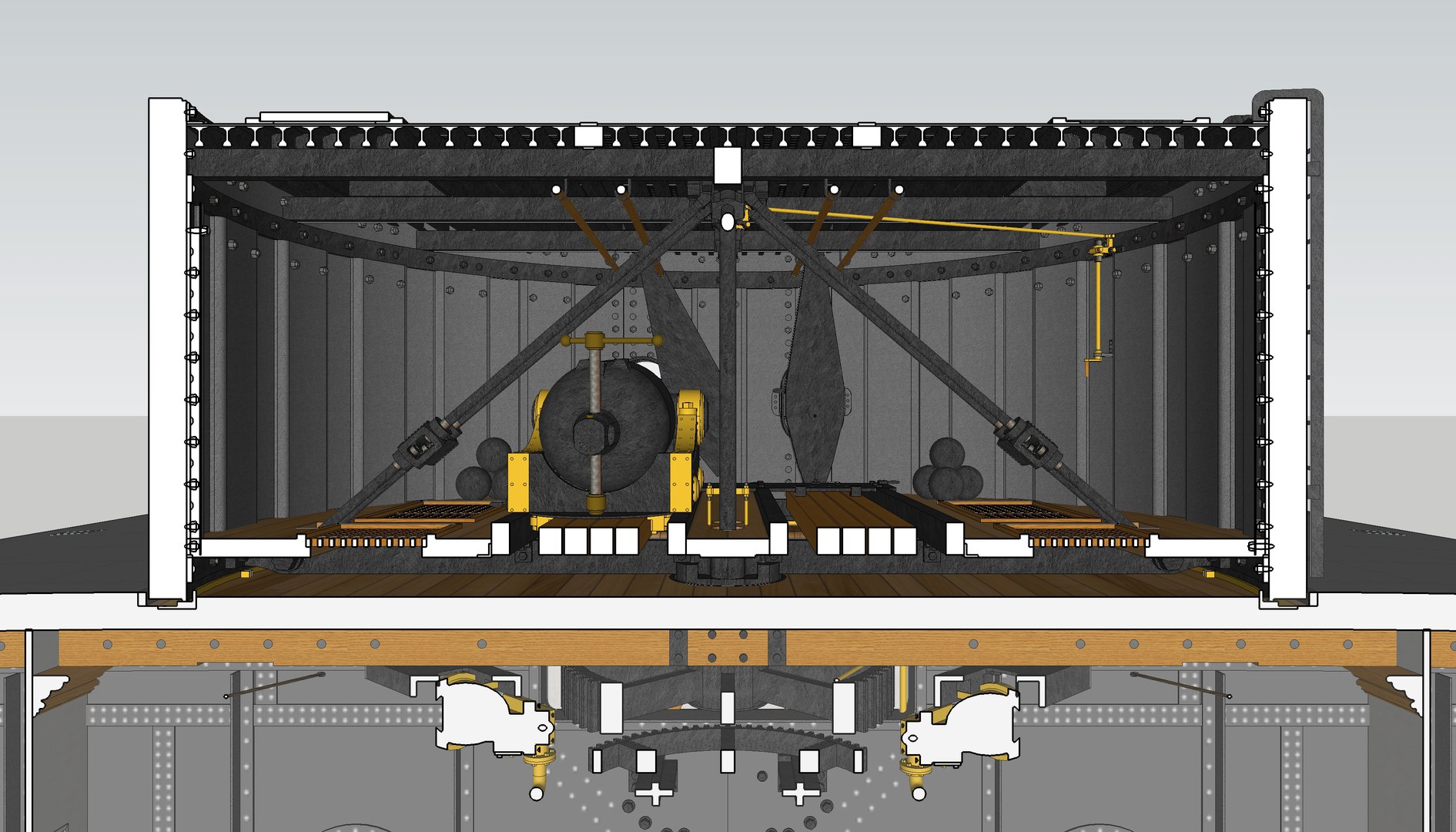 Civil war ironclad uss monitor model - TurboSquid 1615313