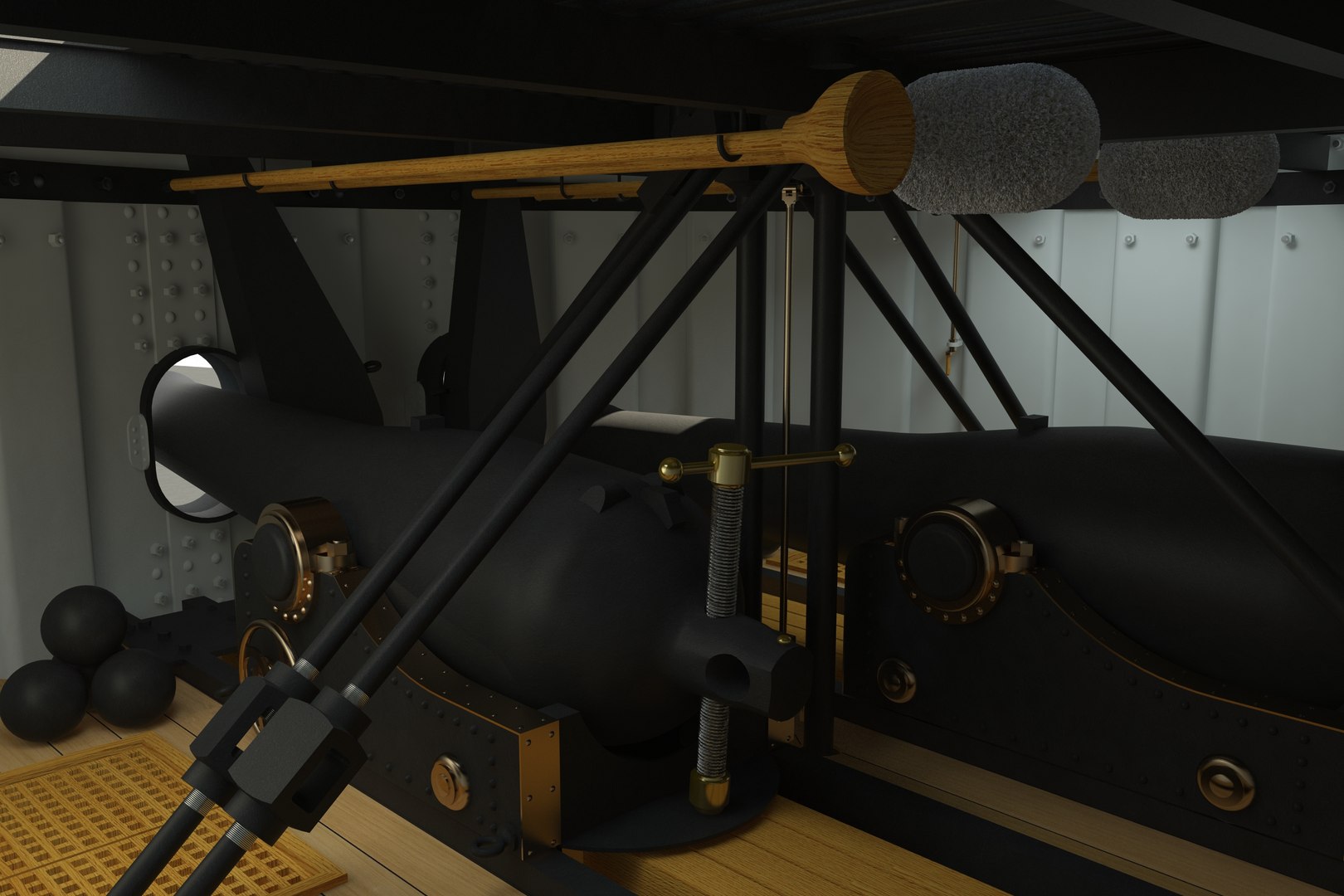 Civil war ironclad uss monitor model - TurboSquid 1615313