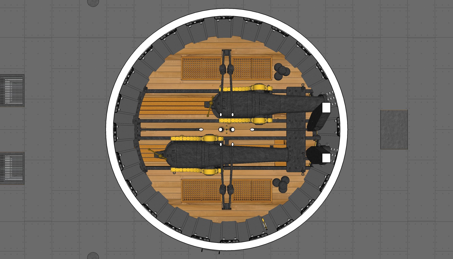 Civil war ironclad uss monitor model - TurboSquid 1615313