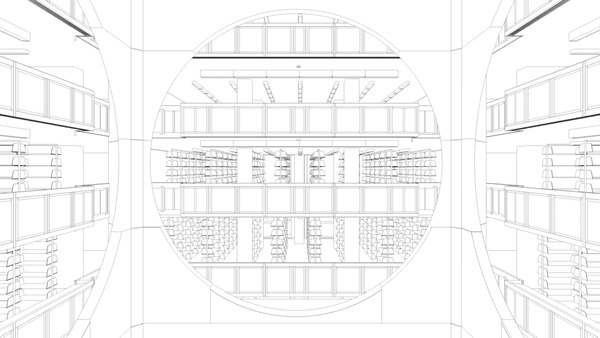 louis kahn exeter academy 3d c4d
