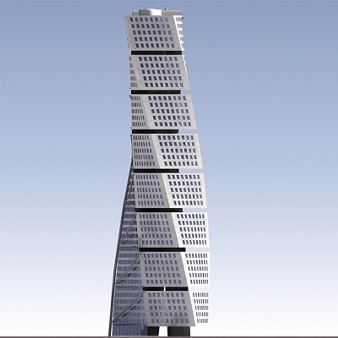 3ds Max Turning Torso Skyscraper