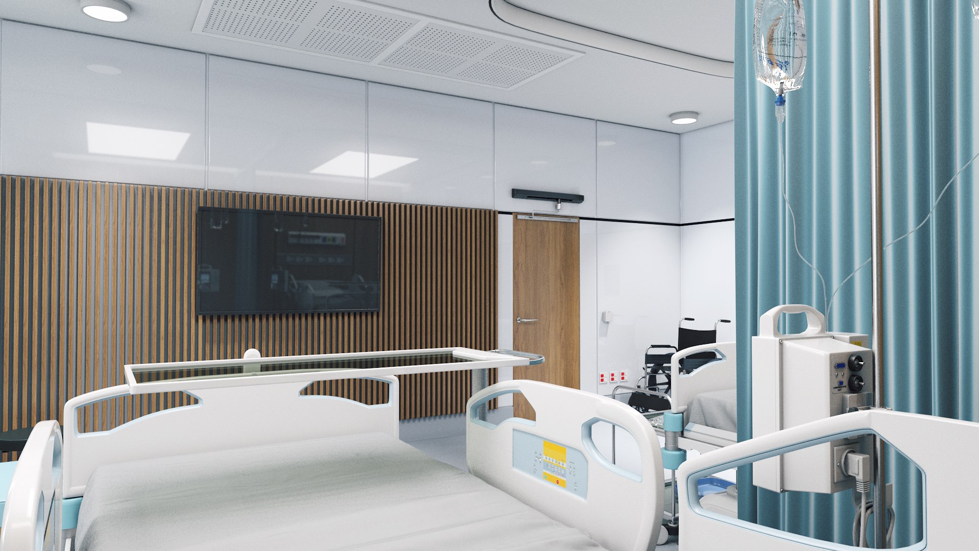 Self Care Hospital Room 3D - TurboSquid 2115893