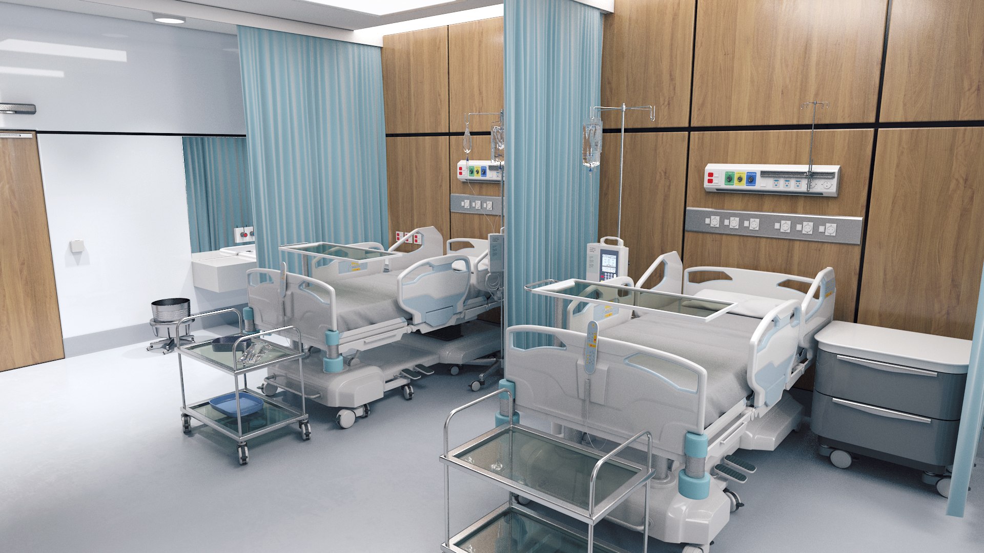 Self Care Hospital Room 3D - TurboSquid 2115893