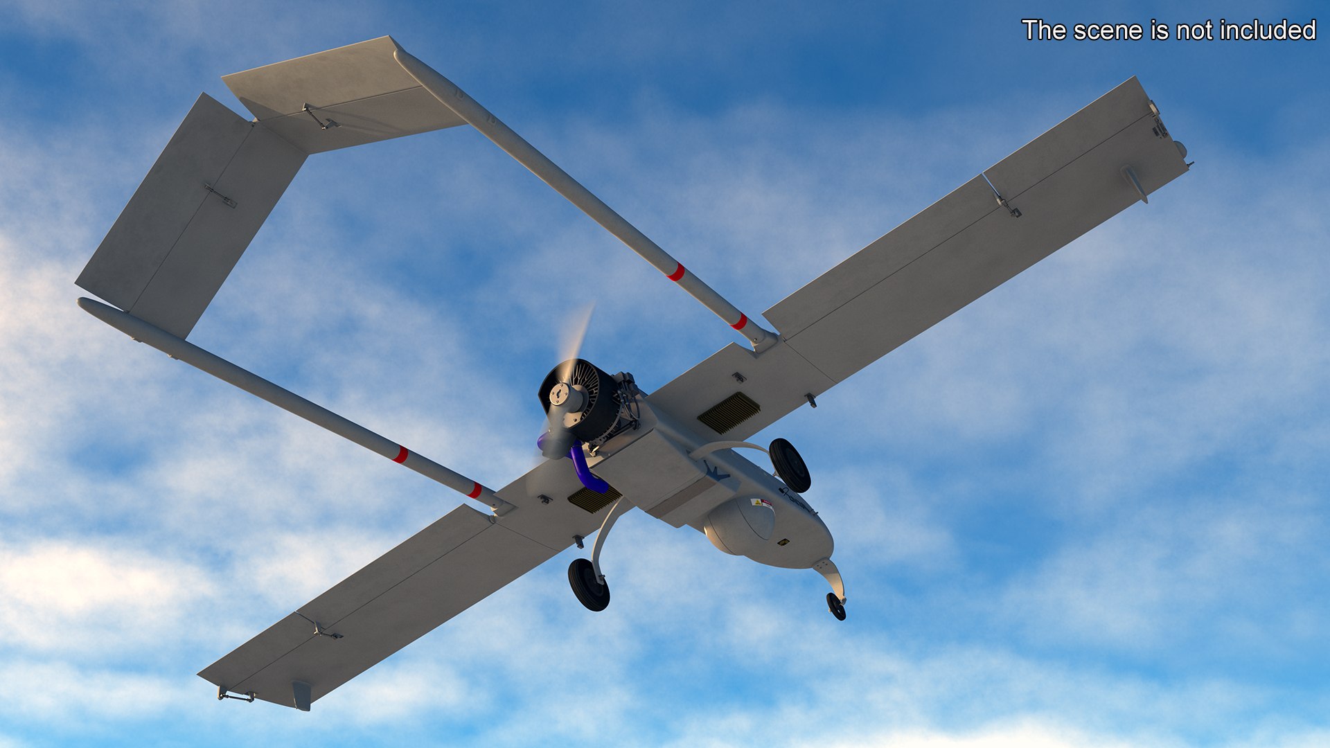 3D Unmanned Aerial Vehicle UAV Drone AAI RQ 7 Shadow Rigged For Cinema ...