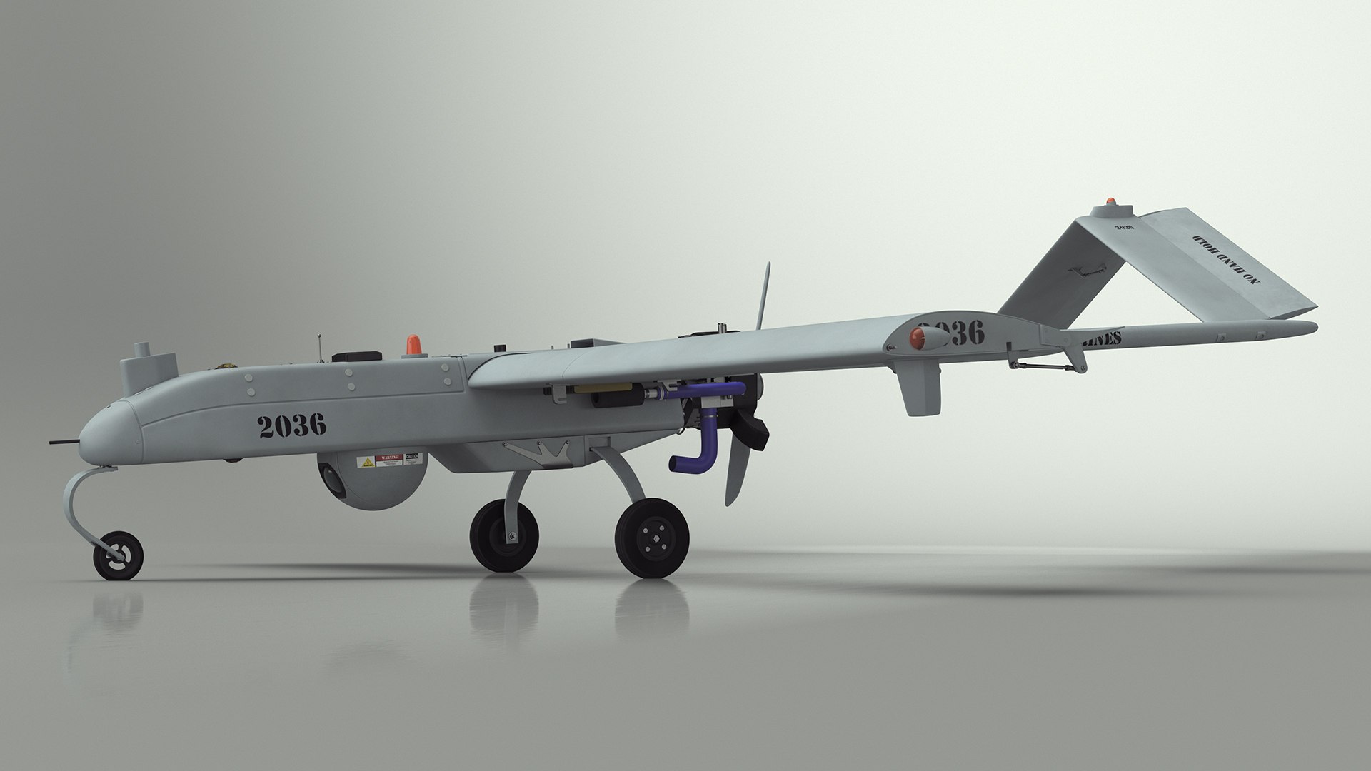 3D Unmanned Aerial Vehicle UAV Drone AAI RQ 7 Shadow Rigged For Cinema ...