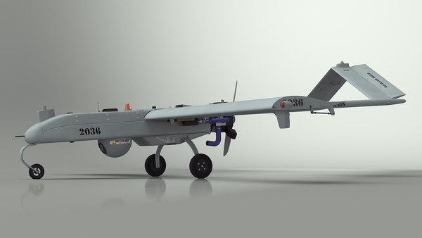 modelo 3d Vehículo aéreo no tripulado UAV Drone AAI RQ 7 Shadow Rigged ...