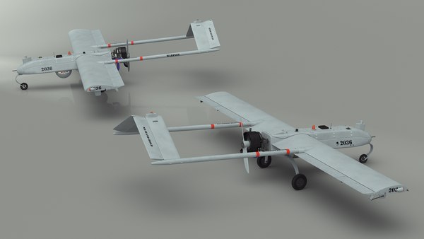 modelo 3d Vehículo aéreo no tripulado UAV Drone AAI RQ 7 Shadow Rigged ...