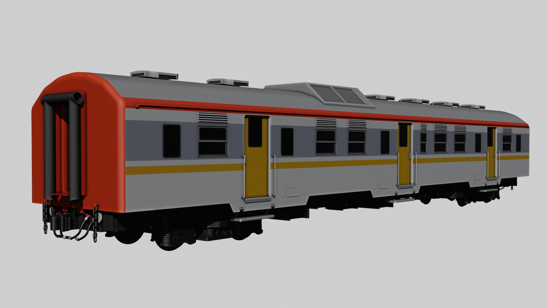 KRD MCW 302 Indonesian Commuter Train 3D Model - TurboSquid 2245435