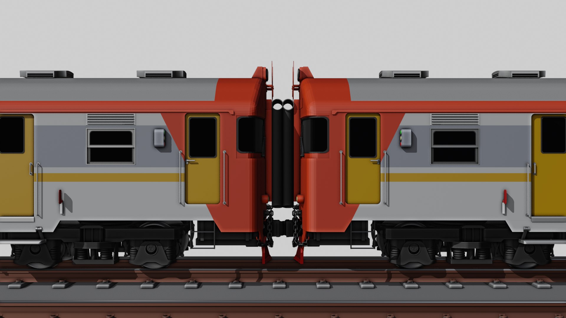 KRD MCW 302 Indonesian Commuter Train 3D Model - TurboSquid 2245435
