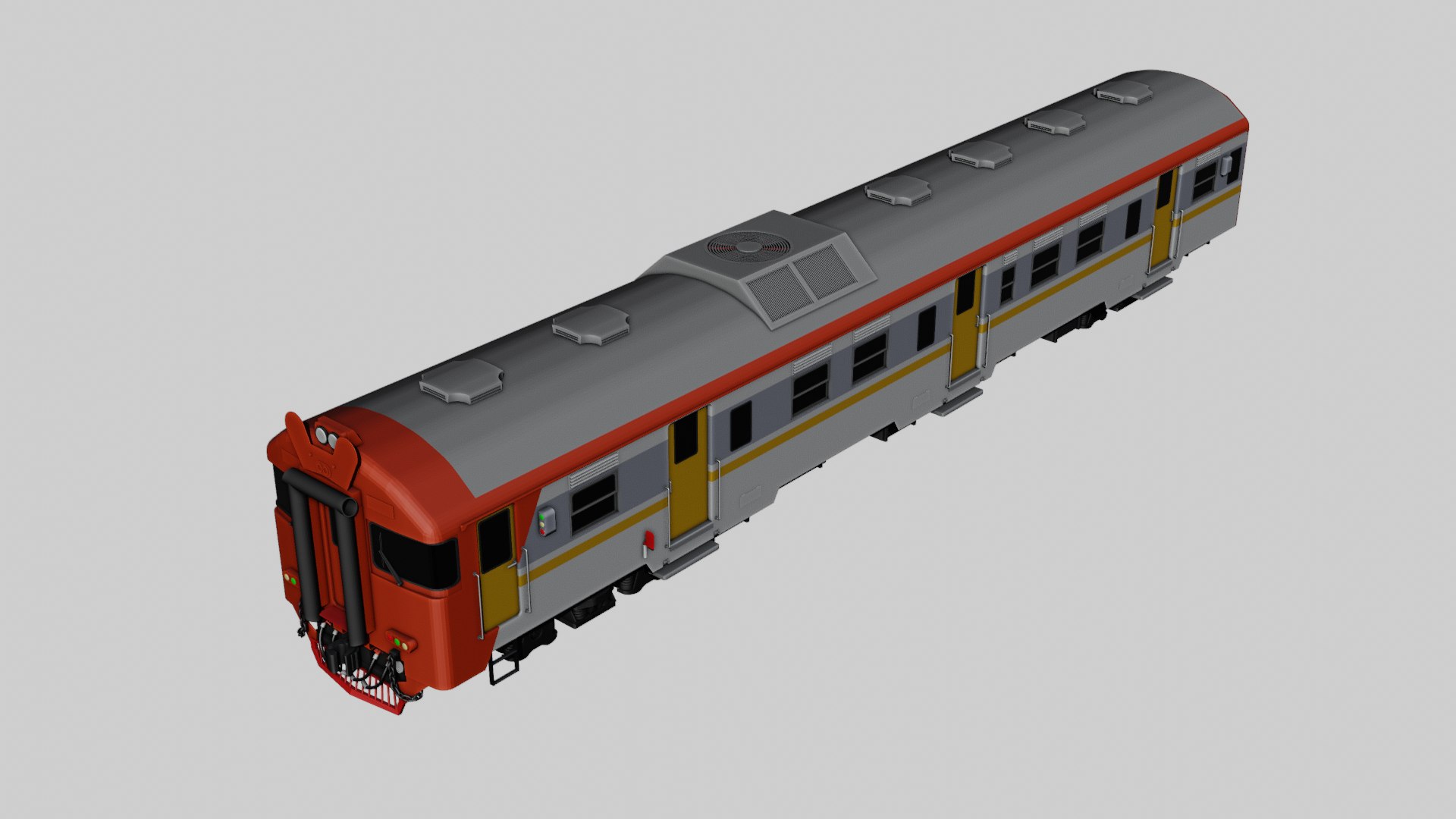 KRD MCW 302 Indonesian Commuter Train 3D Model - TurboSquid 2245435