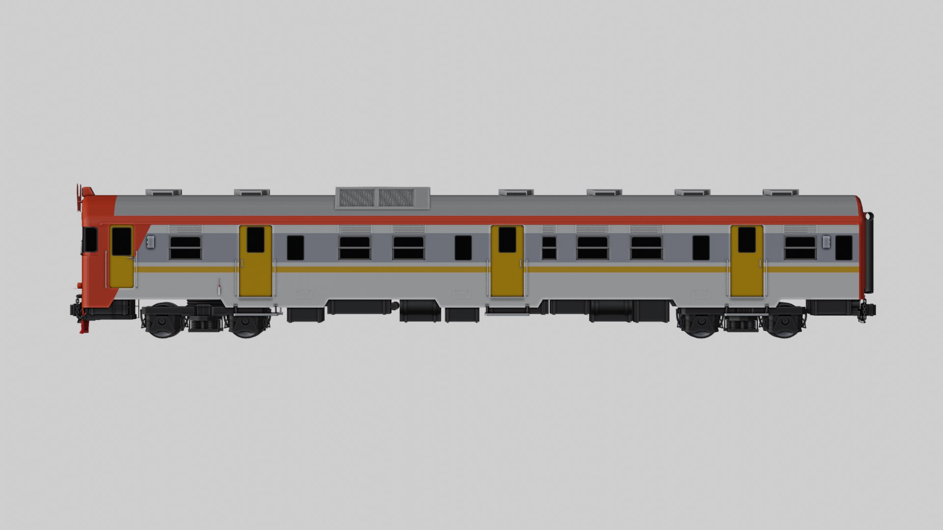 KRD MCW 302 Indonesian Commuter Train 3D Model - TurboSquid 2245435