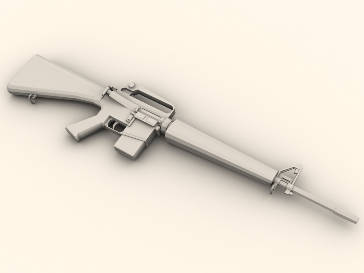 M16 Rifle 3d Model