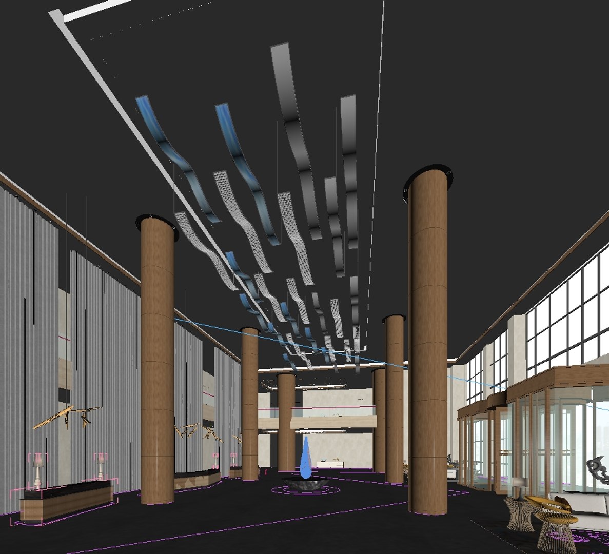 Lobby Interiors 3D - TurboSquid 1615869