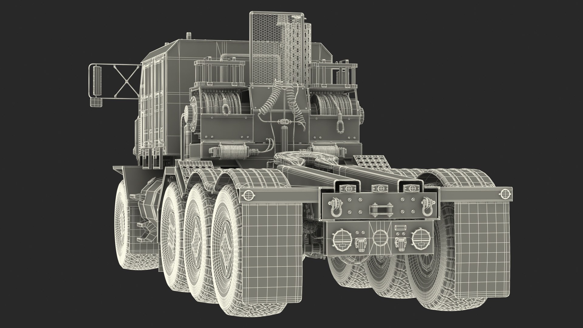 3D Tank Transporter Oshkosh Global HET A1 Desert Camo - TurboSquid 1999853